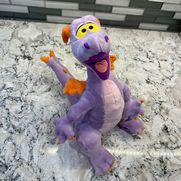 Disney | Toys | Disney Parks Figment Plush With Heart Shaped Tongue ...
